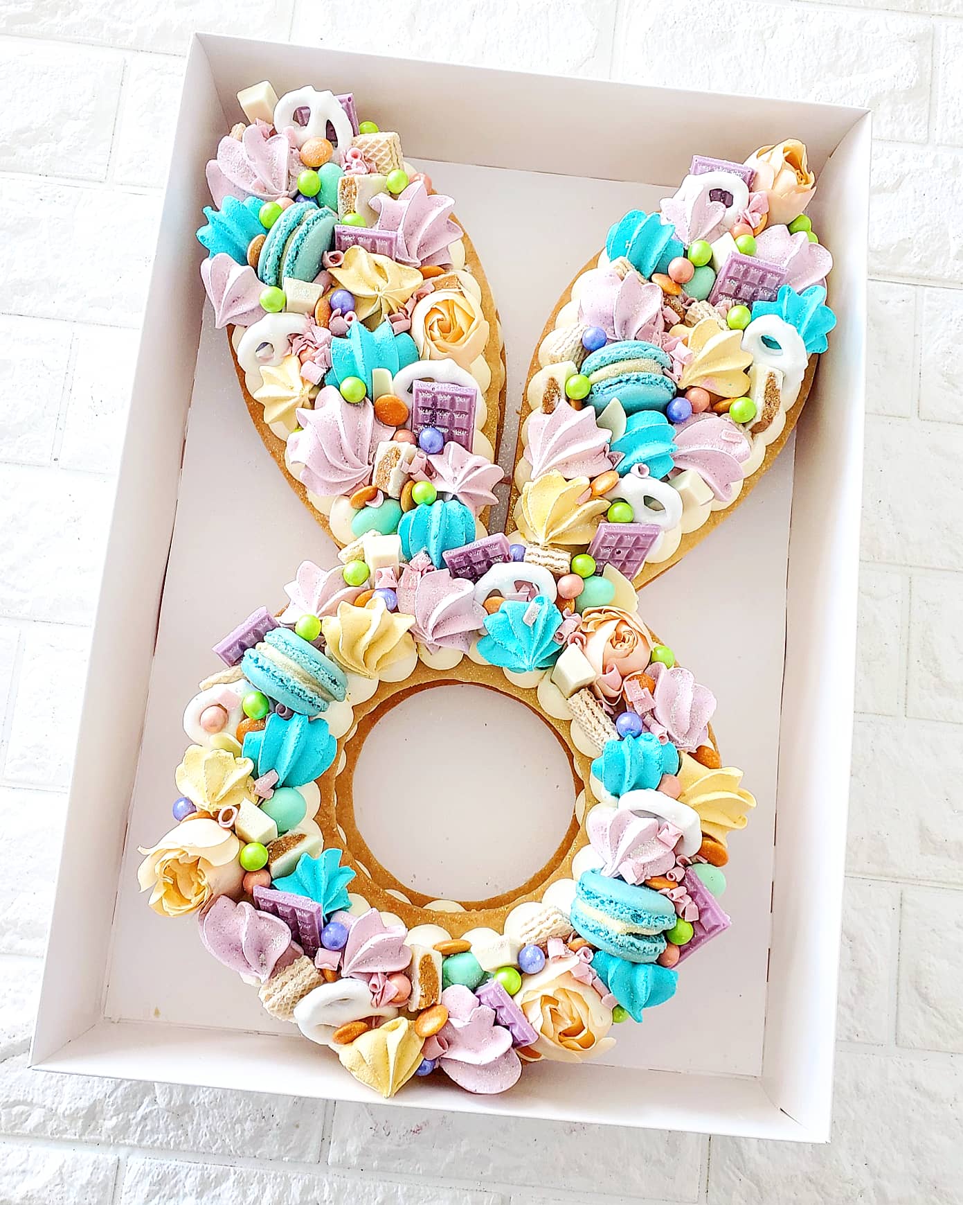 EASTER "BUNNY EARS" CAKE (Two Sizes Available) - Frudeco Miami