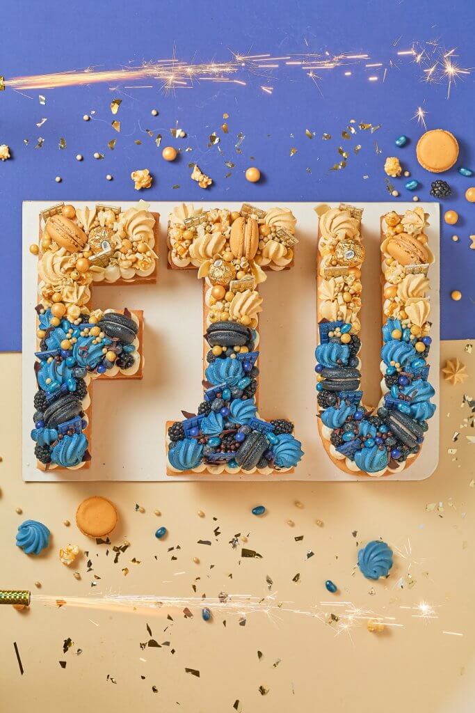 LARGE FIU - UNIVERSITY CAKE up to 20 servings (18.5"x12.5") - Frudeco Miami