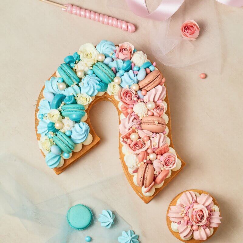 LARGE QUESTION MARK? - CAKE up to 20 servings (18.5"x12.5") - Frudeco Miami