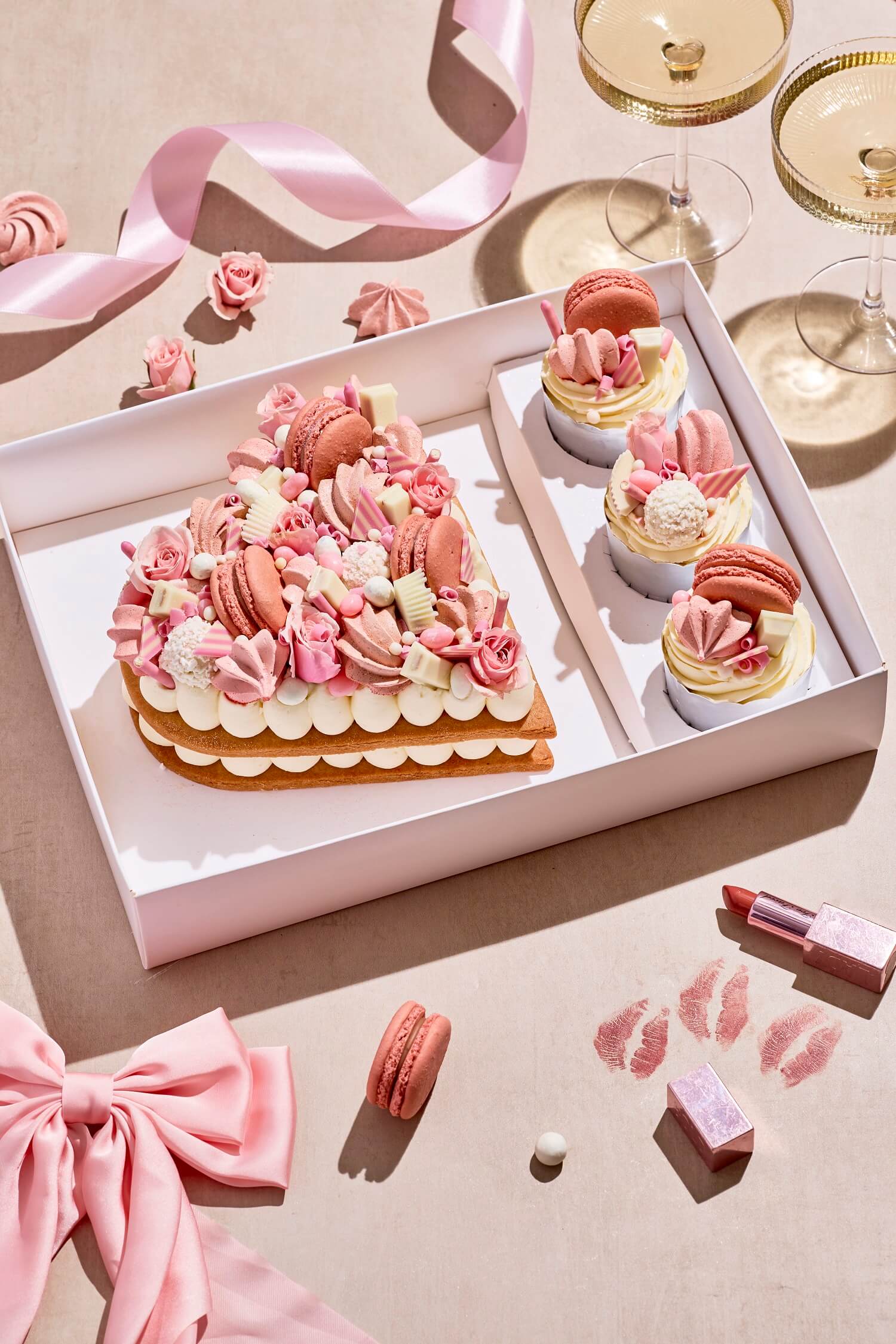 Bento Box Cookie Cake Valentine's day - Frudeco Miami